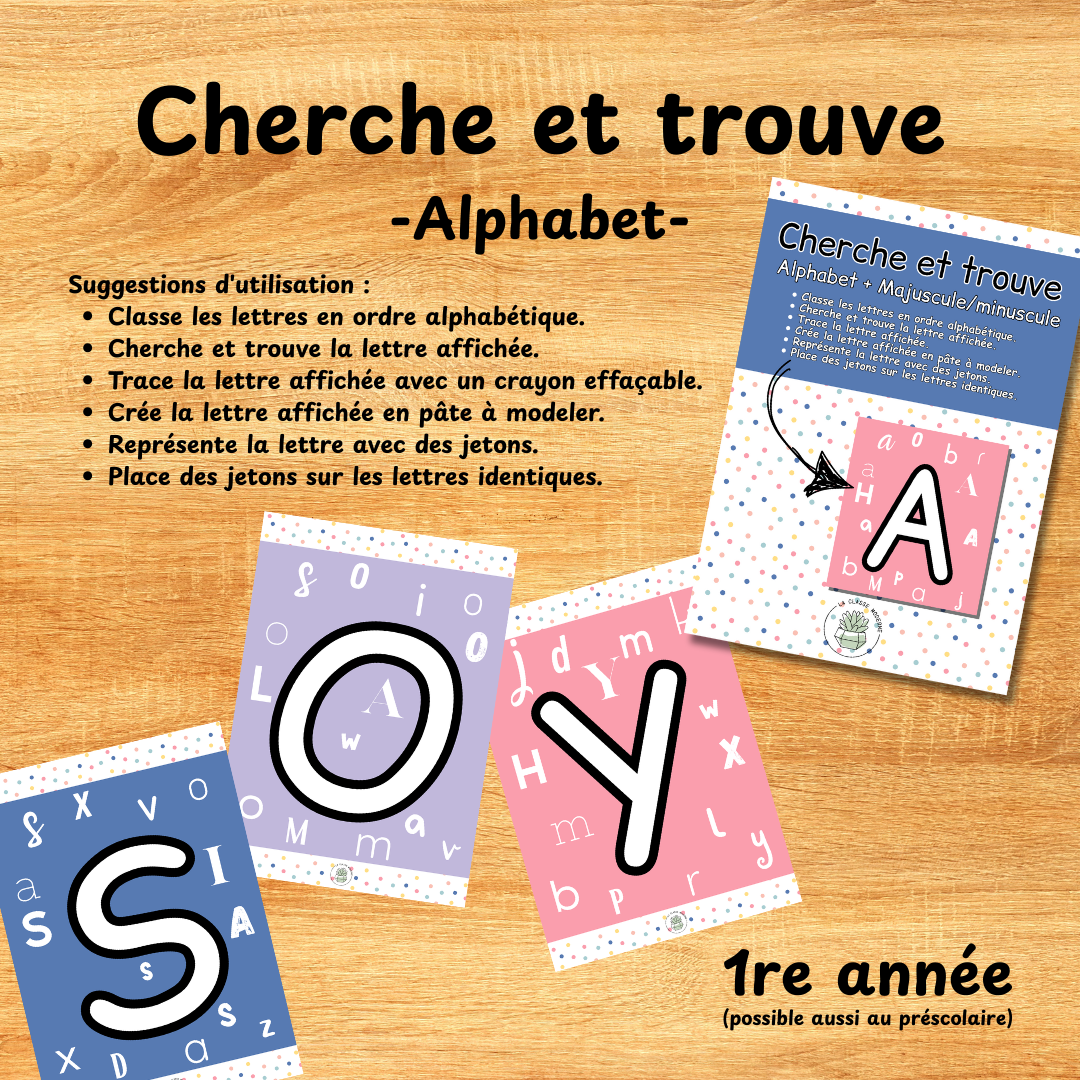 Cherche et trouve - Alphabet – La classe moderne